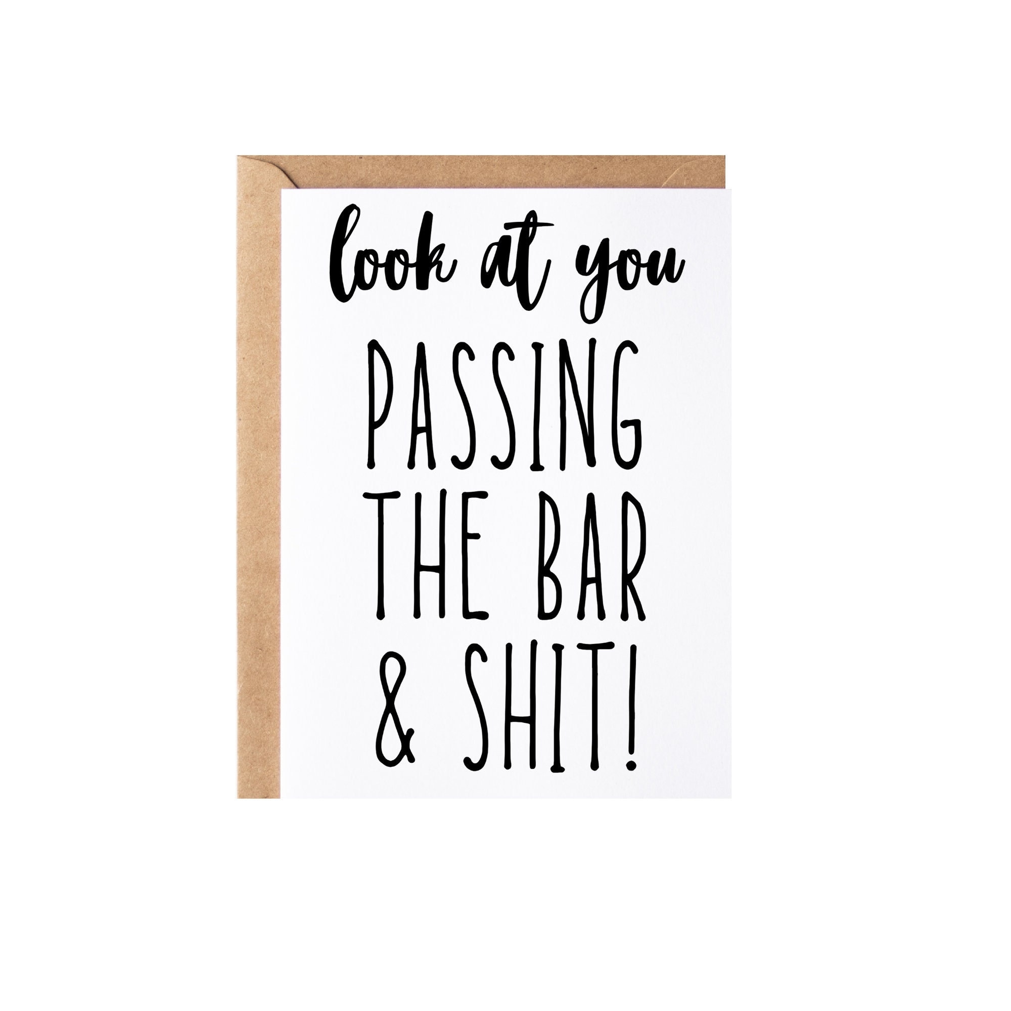 Passing the Bar Exam Gift, Card | Funny Passed the Bar Congratulations ...