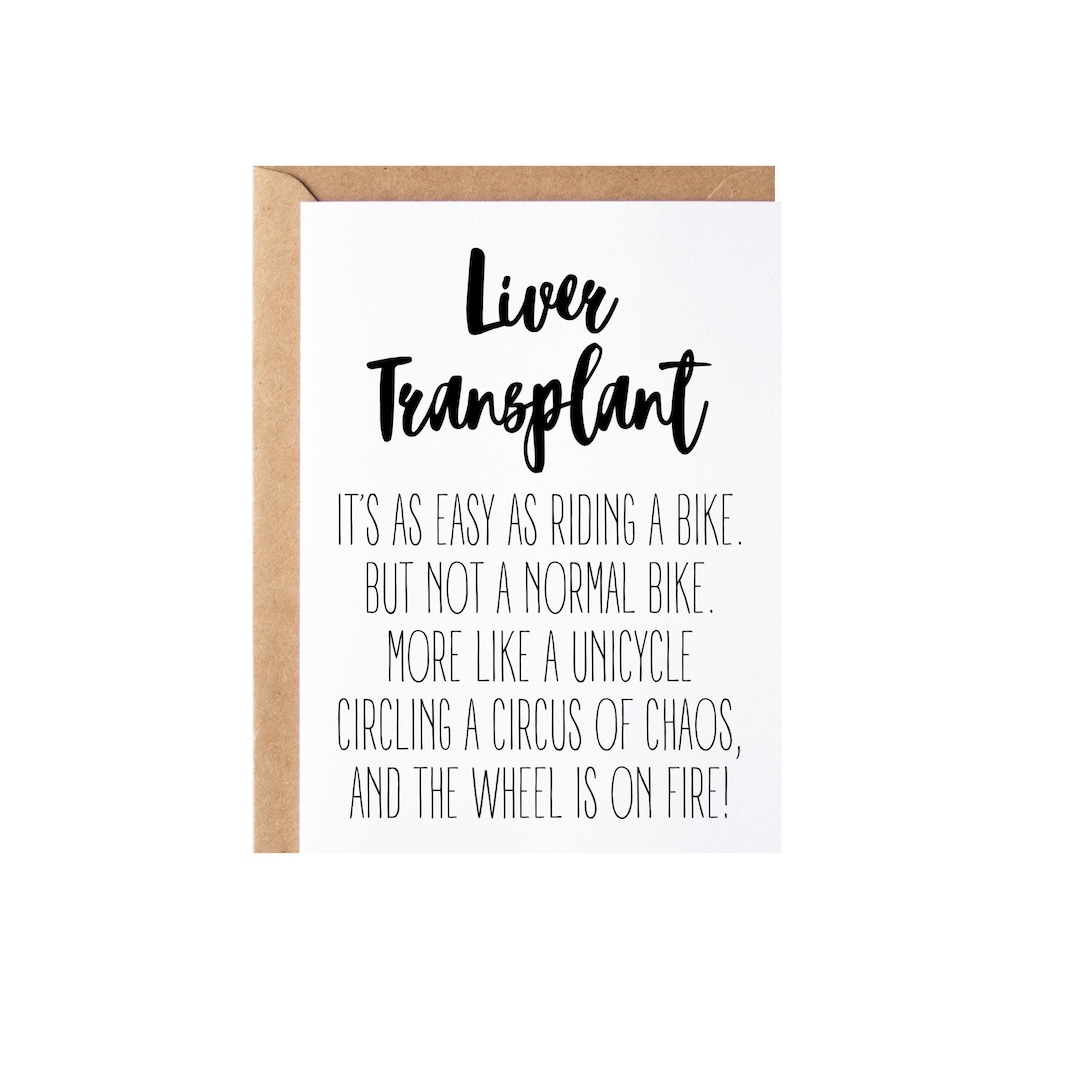 Liver Transplant Surgery Card, Liver Transplant Operation Recovery Gift ...