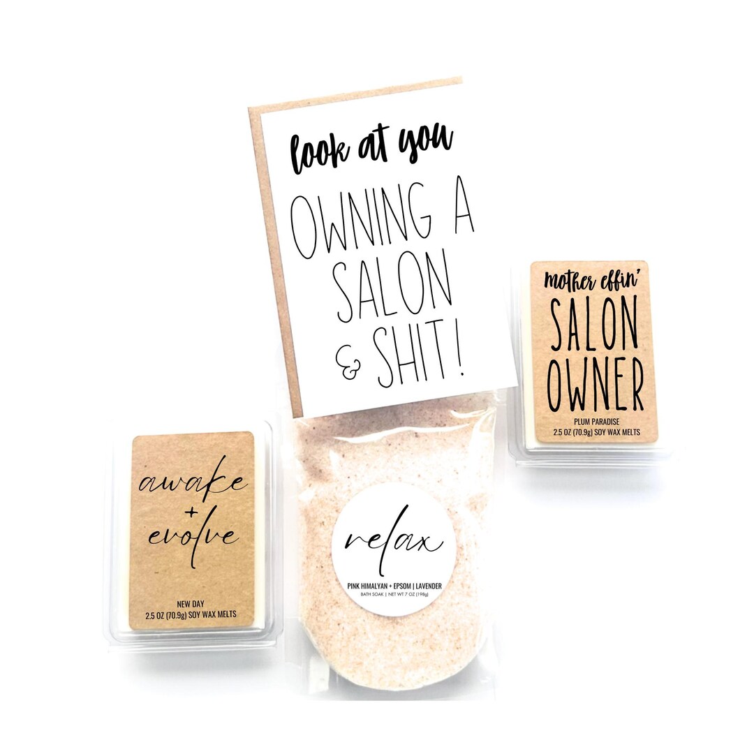 New Salon Owner Gift Card Funny Congrats New Owning A Salon Present ...