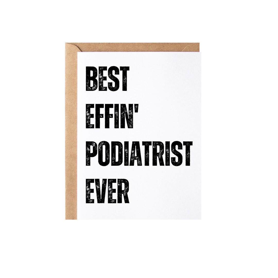 Podiatrist Gift, Card | Foot Doctor Gift Idea | Podiatry Student ...