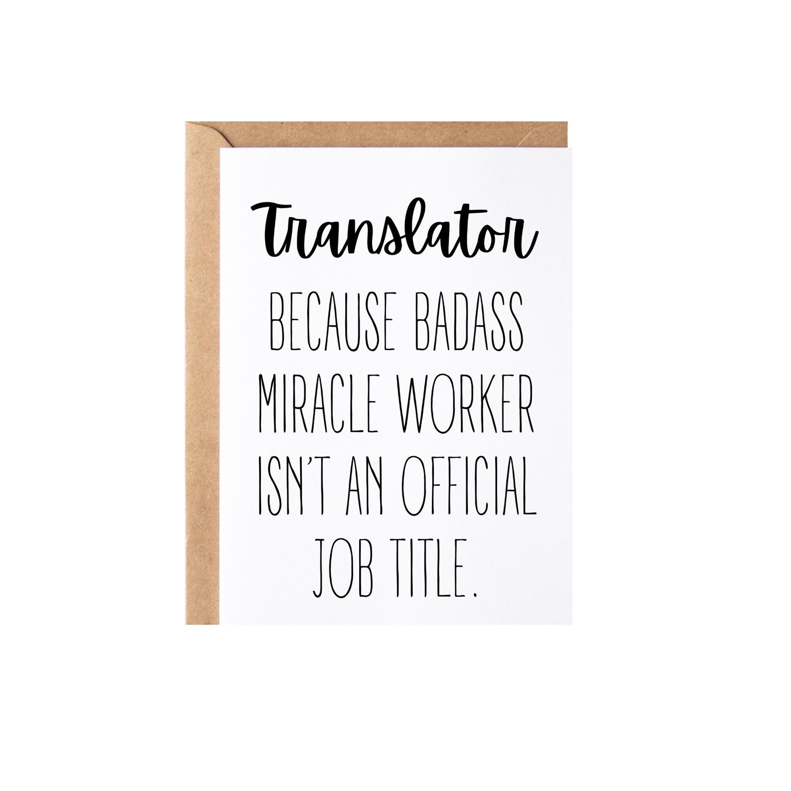 Translator Gift, Card | Funny Translator Thank You Appreciation Gift ...