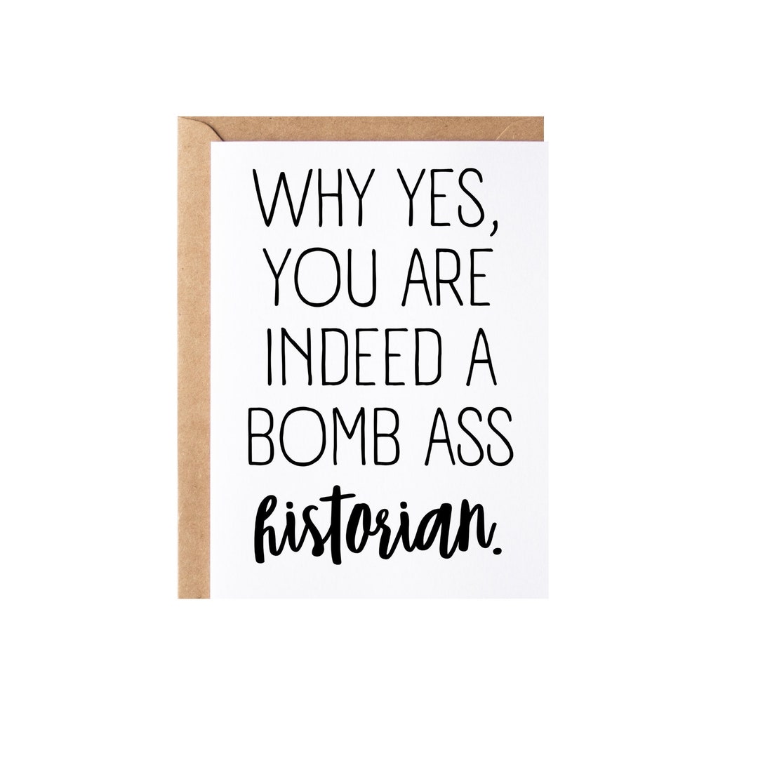 Historian Gift, Card | Funny Historian Thank You Appreciation Present ...