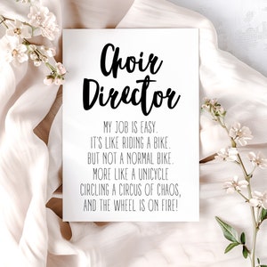 Choir Director Gift, Card | Funny Choir Director Thank You Appreciation ...