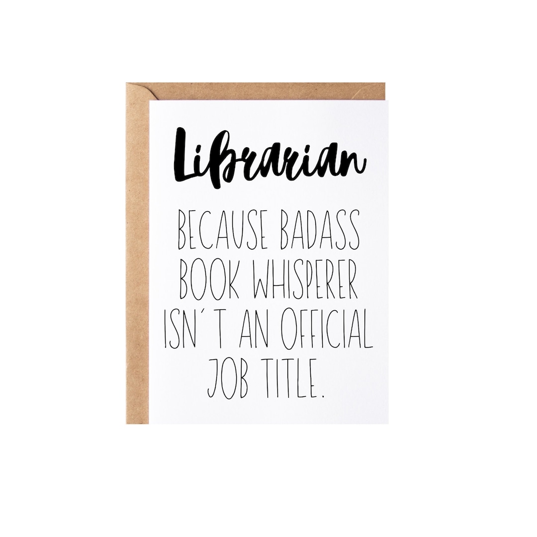 Librarian Gift, Card | Funny Library Science Student Graduation Present ...