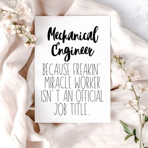 Mechanical Engineer Gift, Card | Funny Mechanical Engineering Thank You ...