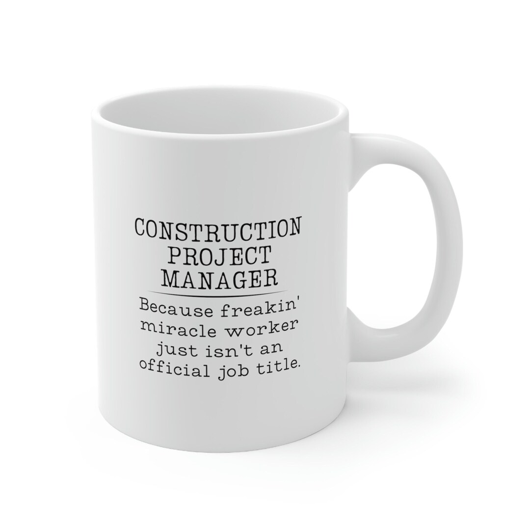 Construction Project Manager Gift Idea, Funny Thank You Appreciation ...