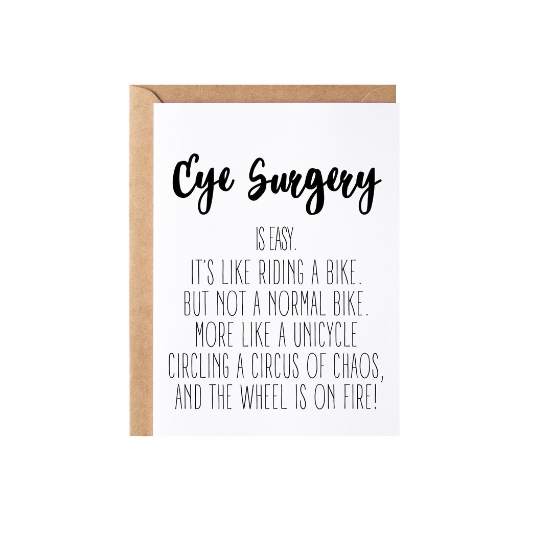 Eye Surgery Gift, Card | Having Eye Surgery Patient Recovery Present ...