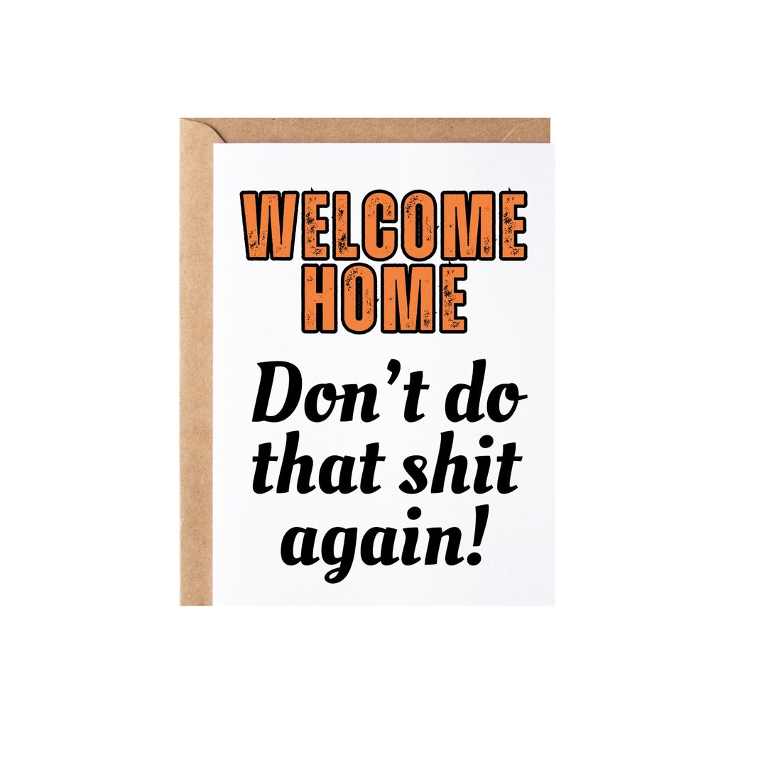 Welcome Home From Jail Gift, Card | Funny Coming Home From Jail Present ...