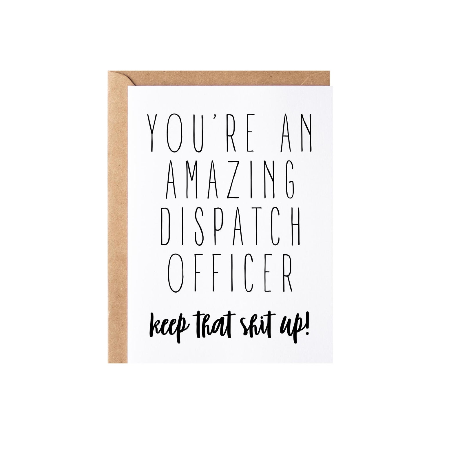 Dispatch Officer Gift, Card | Funny Dispatch Officer Thank You ...