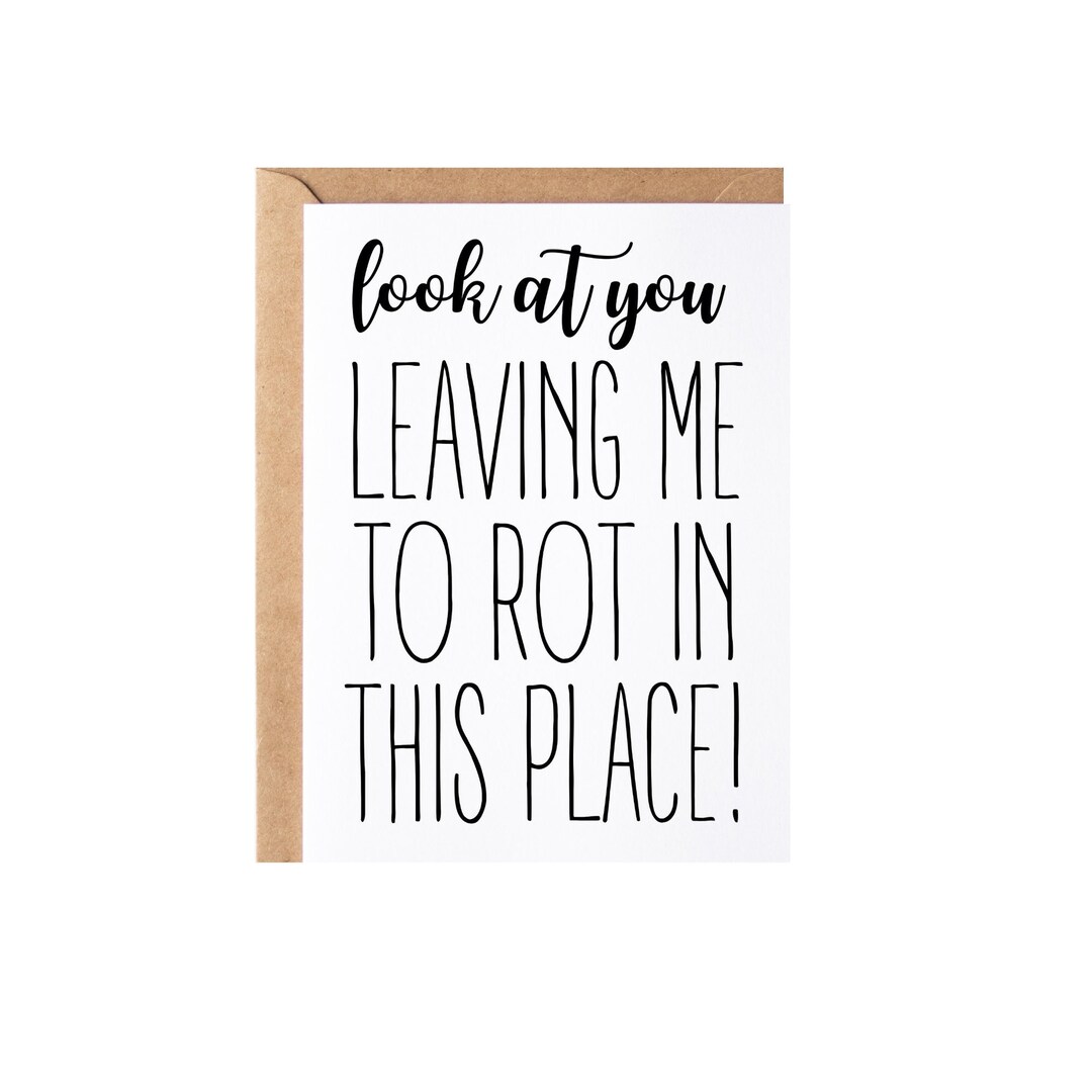 Coworker Leaving Card | Congrats New Job Colleague Goodbye Present ...