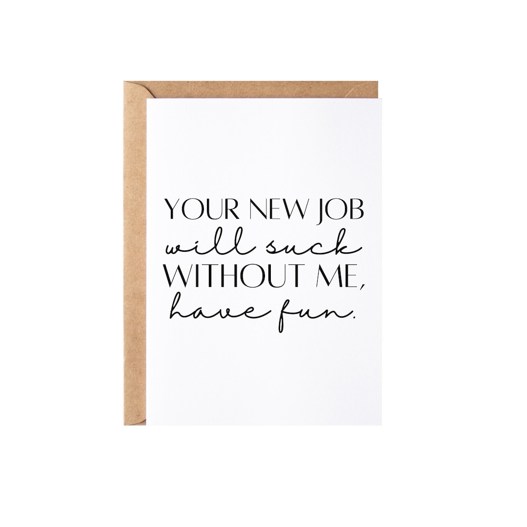 Coworker Leaving Card | Congrats New Job Colleague Goodbye Present ...