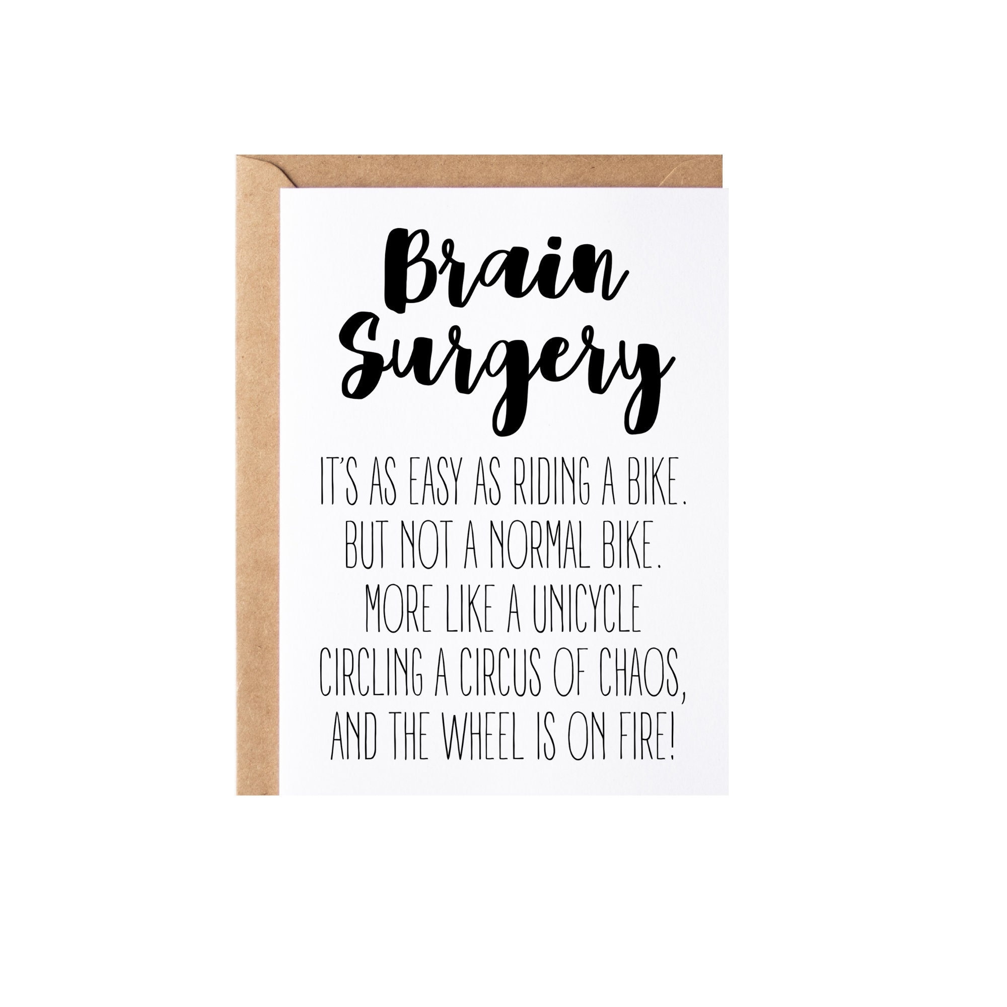 Brain Surgery Card, Brain Operation Survivor Recovery Gift Idea | Get ...