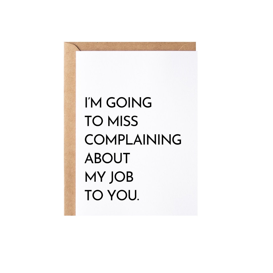 Coworker Leaving Card | Congrats New Job Colleague Goodbye Present ...