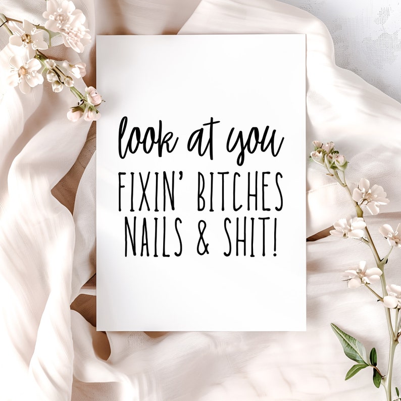 Nail Tech Gift, Funny Card | New Nail Technician, Nail Artist Thank You ...