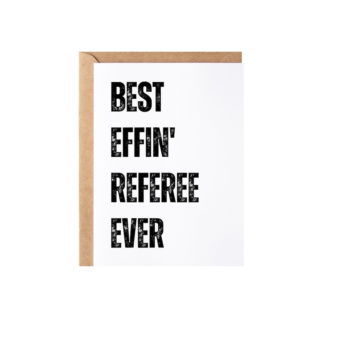 Referee Gift, Card | Funny Referee Thank You Gift Idea, Referee ...