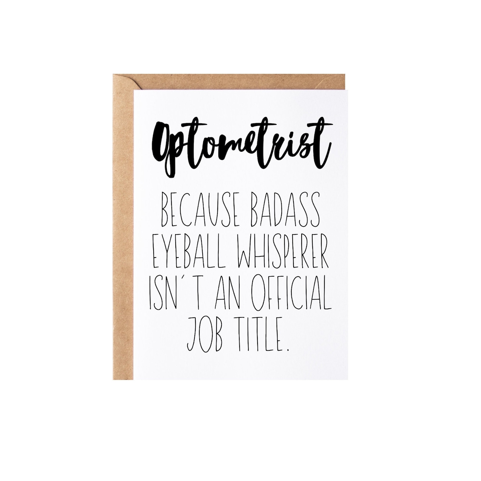 Optometrist Gift, Card | Funny Optometry Student Graduation Present ...