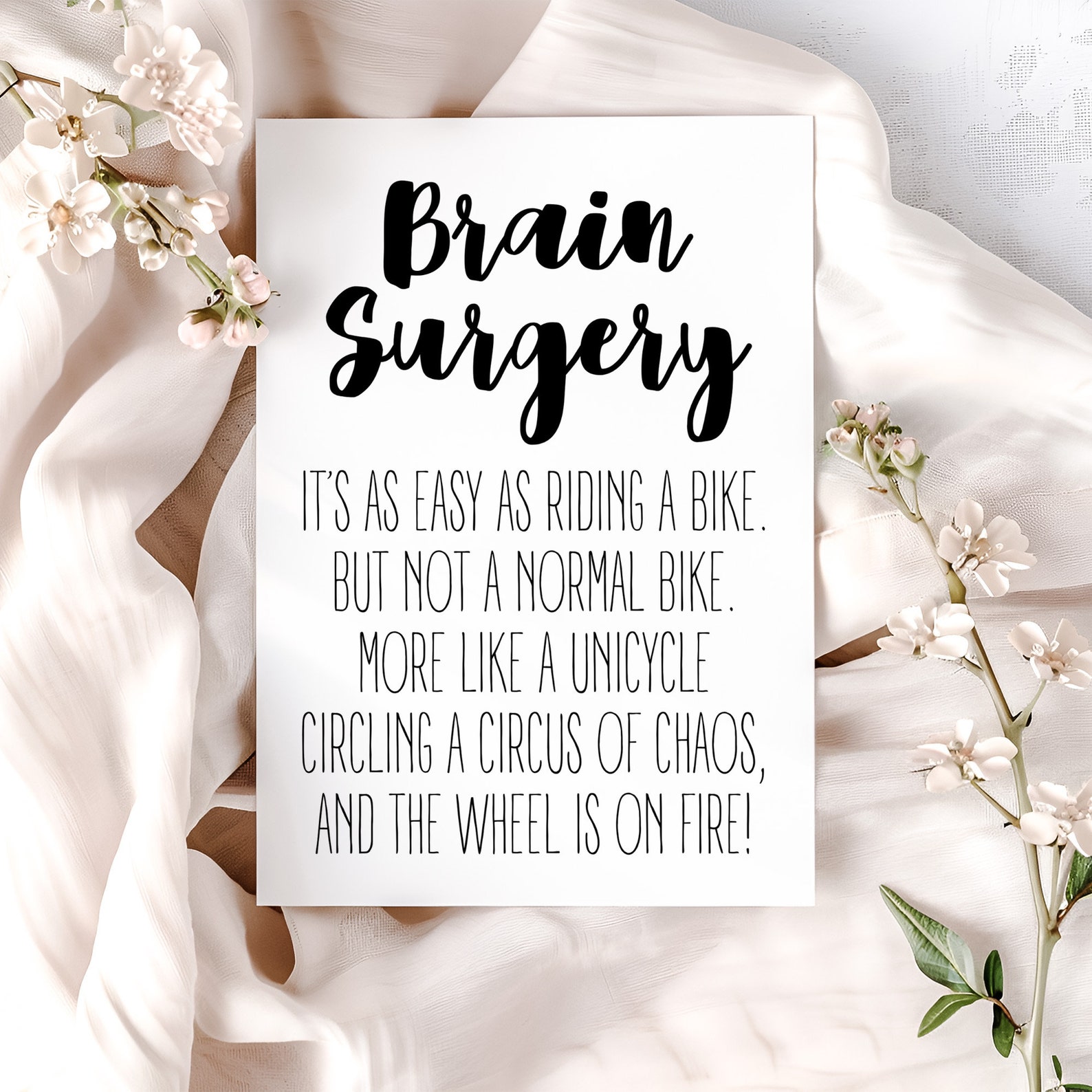 Brain Surgery Card, Brain Operation Survivor Recovery Gift Idea | Get ...