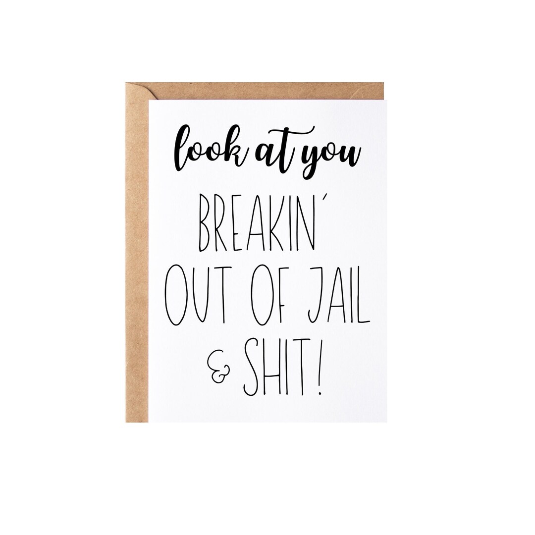 Welcome Home From Jail Gift, Card | Funny Coming Home From Jail Present ...