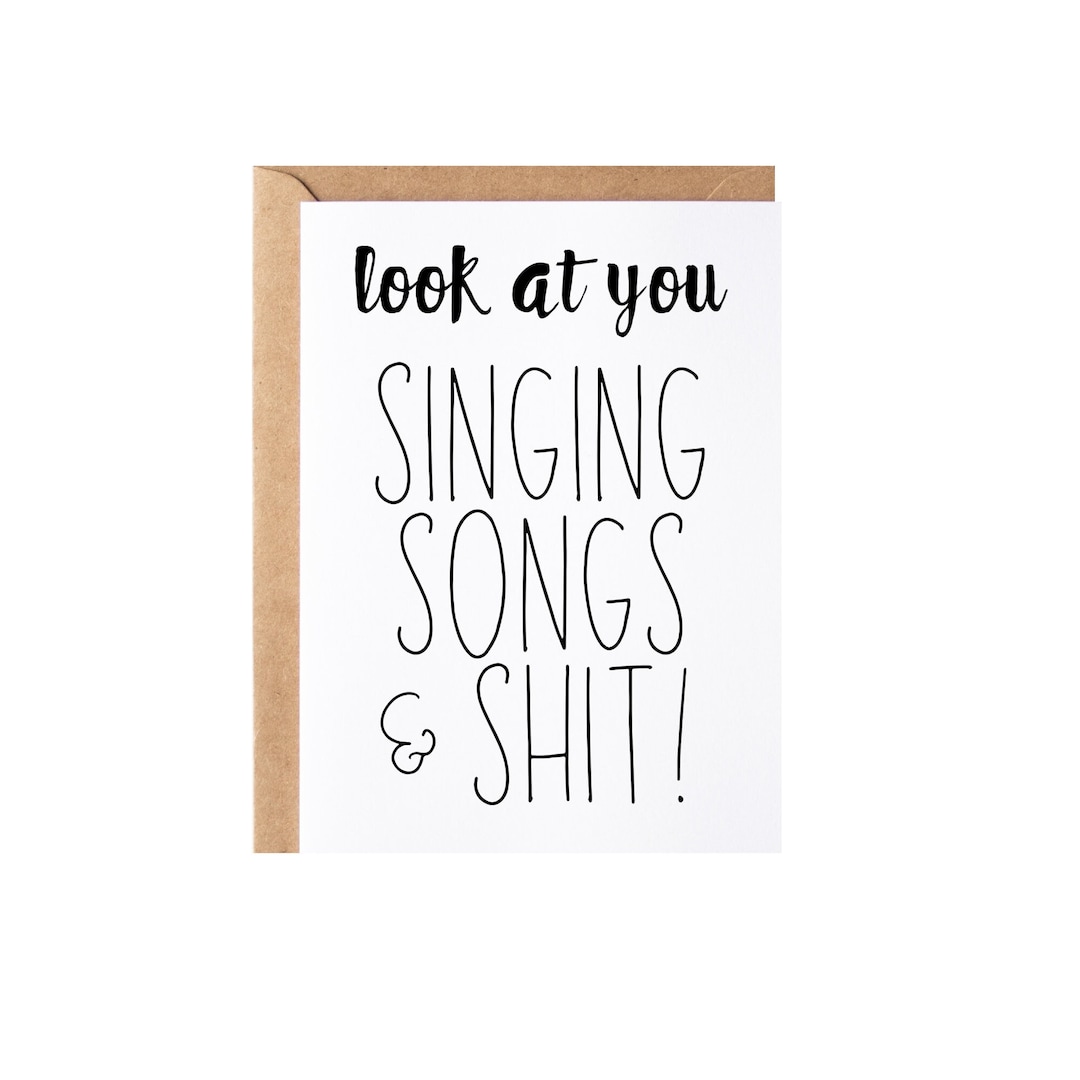 Singer Gift, Card | Funny Singer Thank You Appreciation Present Idea ...