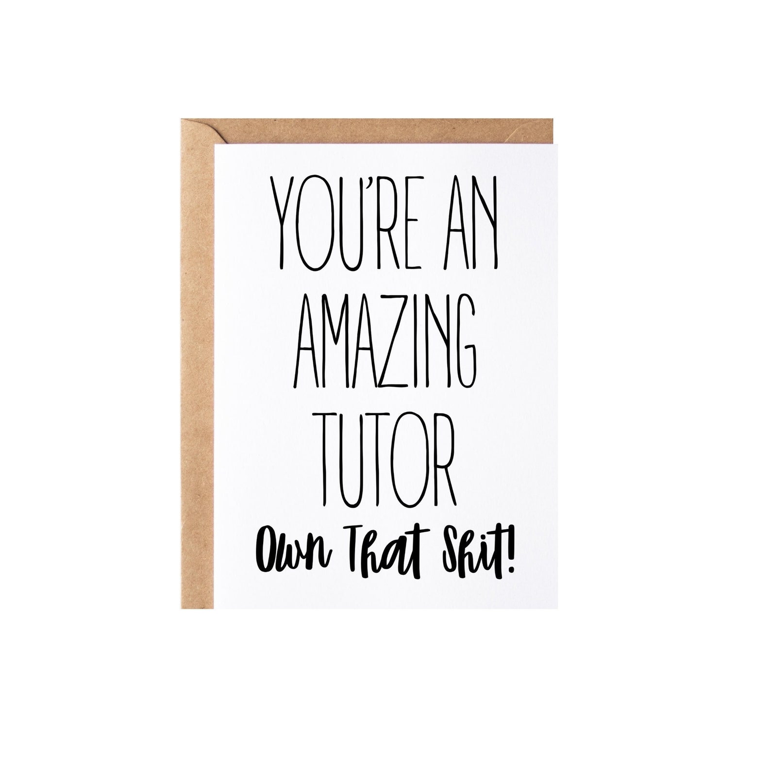 Tutor Gift, Card | Funny Tutor Thank You Appreciation Present Idea for ...