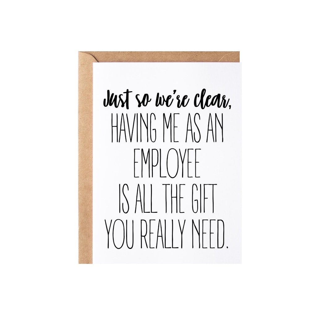 Bosses Day Card, Boss Day Gift | Funny Boss's Day Thank You ...