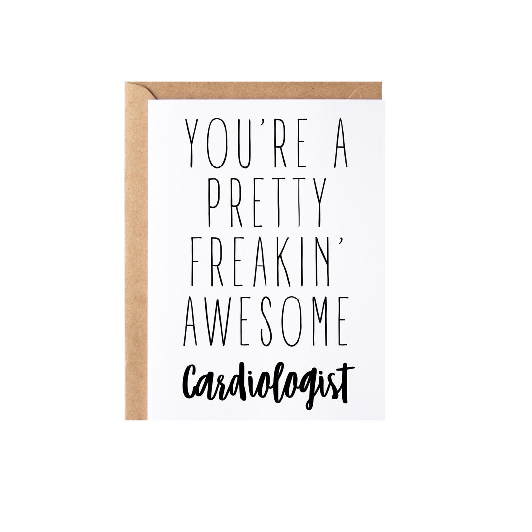 Cardiology Gift, Card | Funny Cardiologist Thank You Appreciation ...