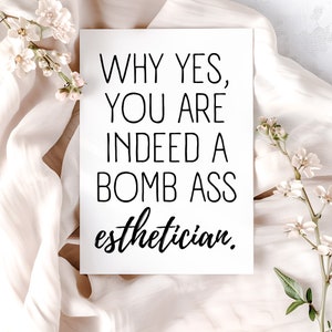 Esthetician Graduation Gift Idea, Esthetician Greeting Card ...