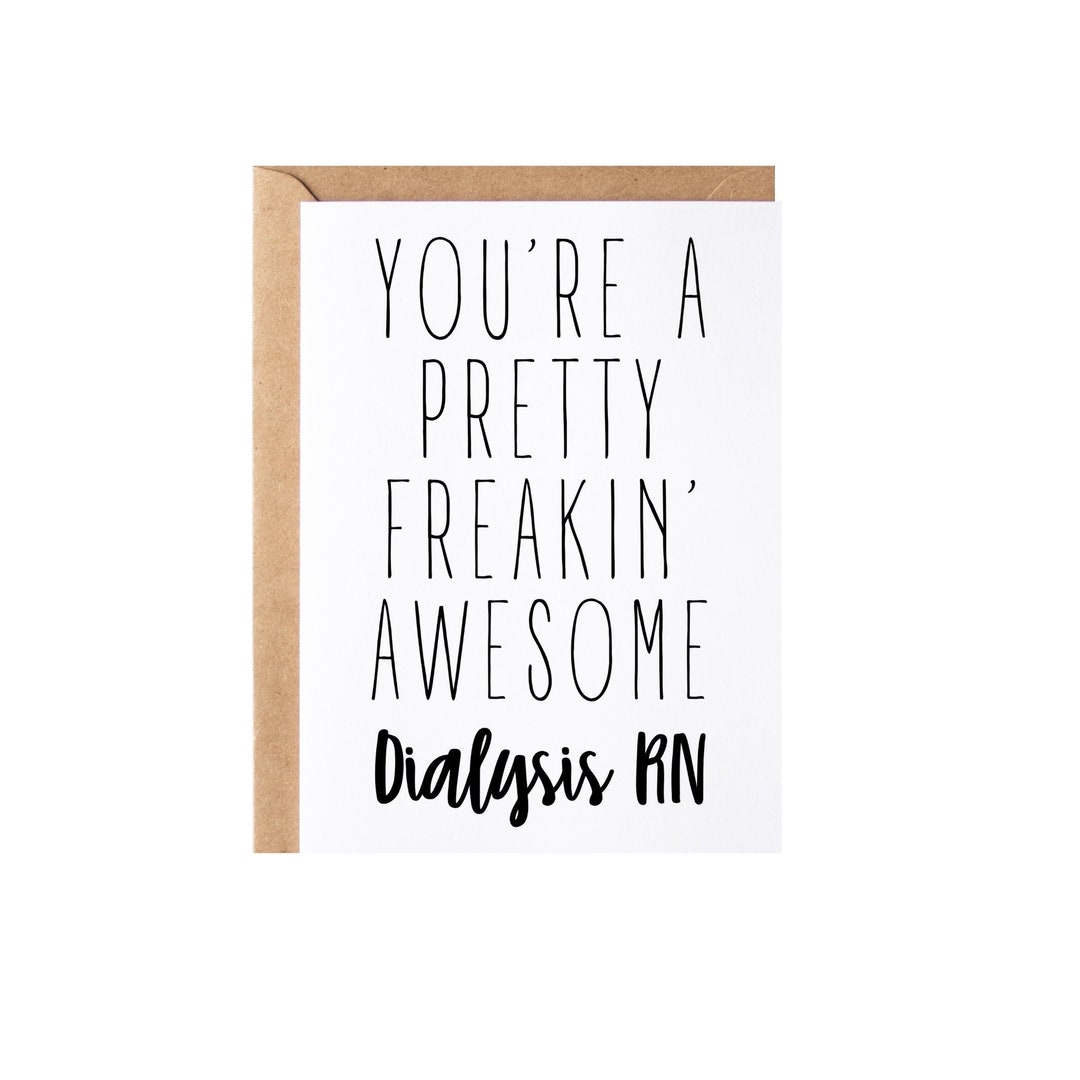 Dialysis RN Gift, Card | Funny Dialysis Registered Nurse Graduation ...