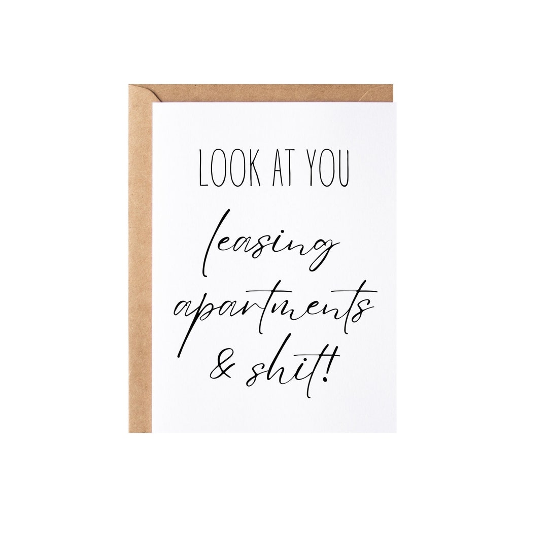 Leasing Agent Gift, Card | Funny Leasing Agent Thank You Present Idea ...