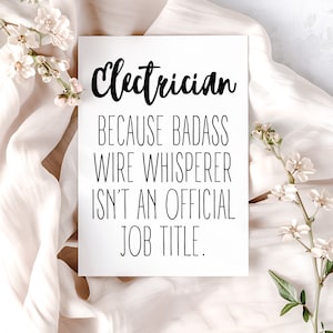 Electrician Gift, Card | Funny New Electrician Graduation Gift Idea ...