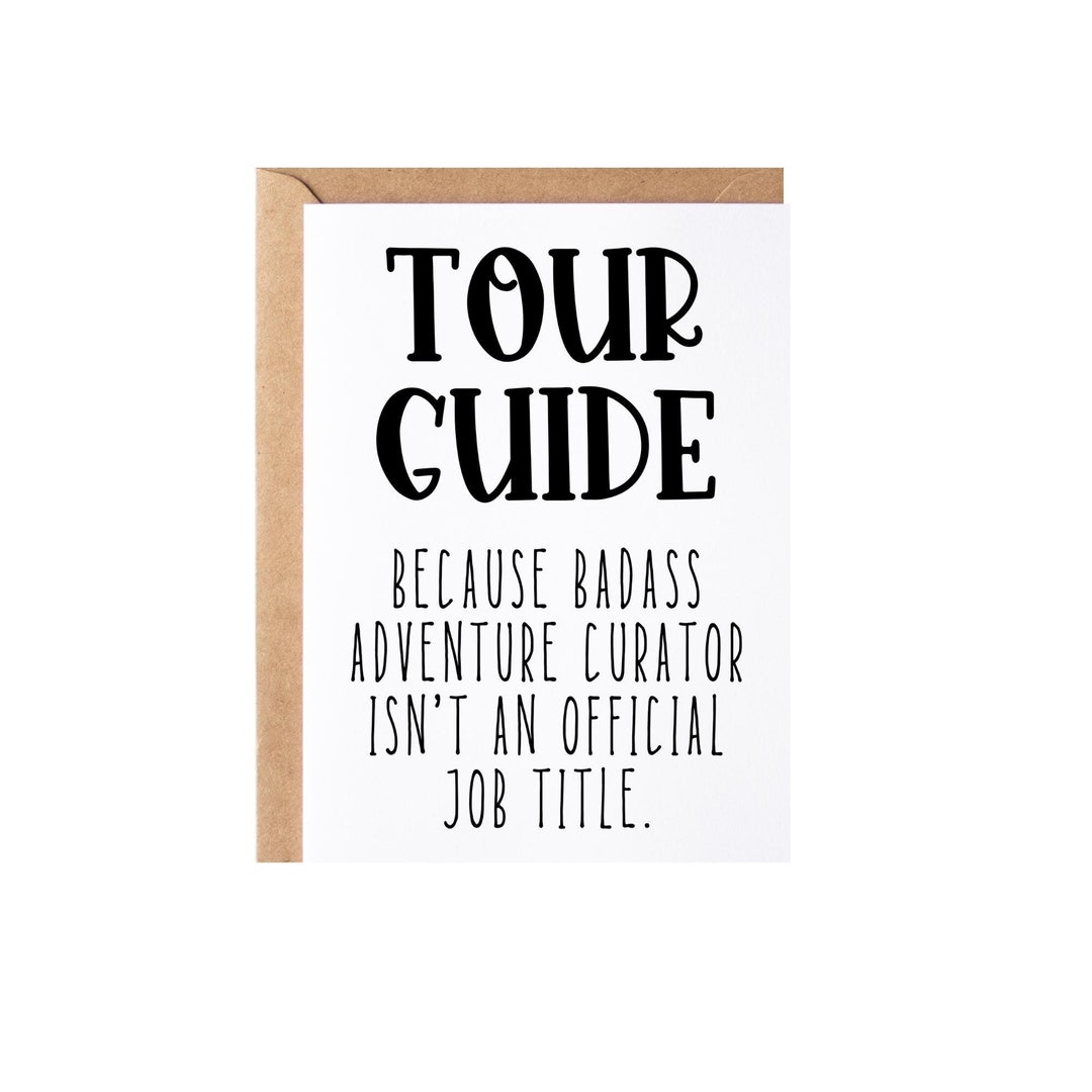 Tour Guide Gift, Card | Funny Tour Guide Thank You Appreciation Present ...