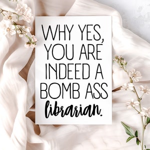 Librarian Gift, Card | Funny Library Science Student Graduation Present ...