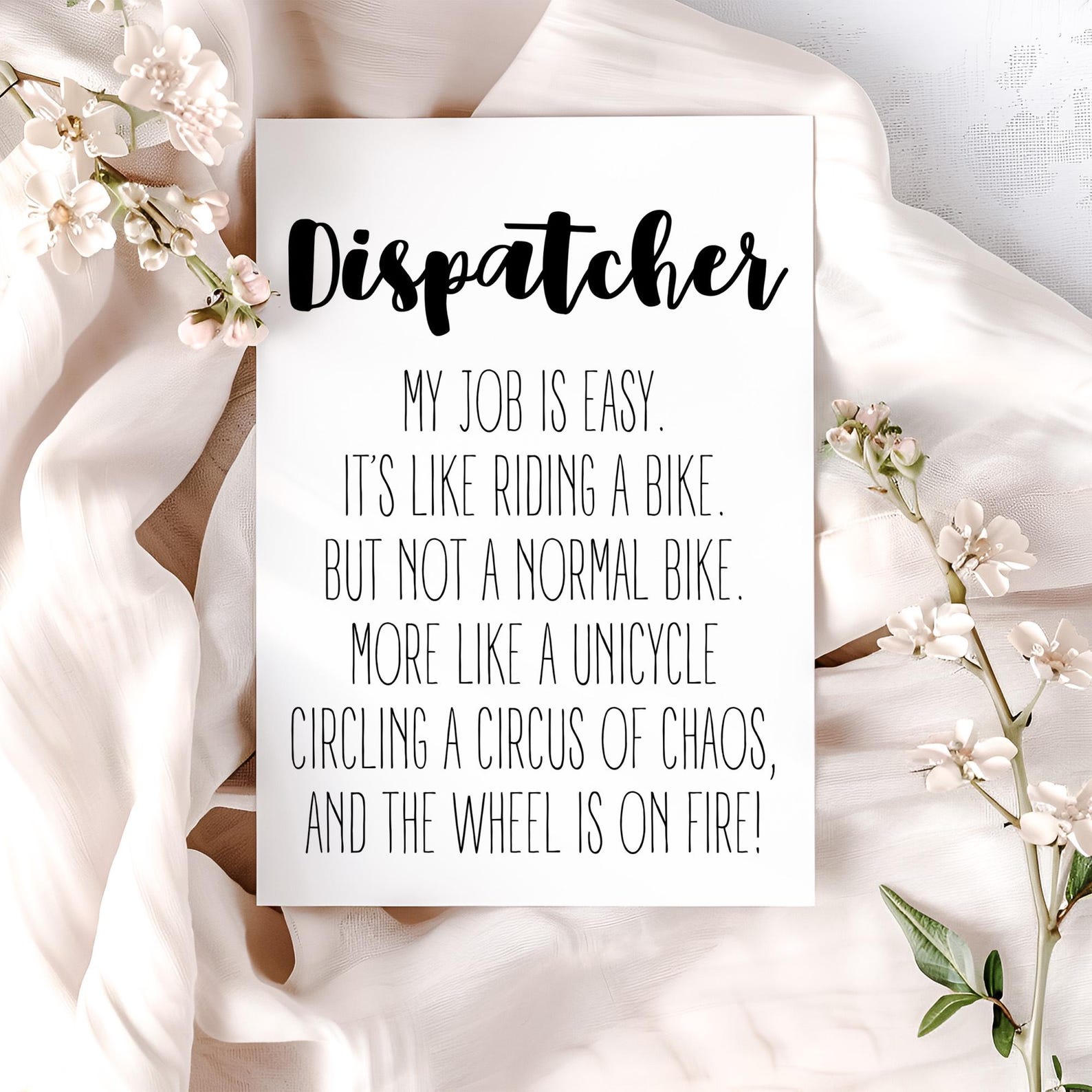 Dispatcher Gift, Card | Funny Dispatcher Thank You Appreciation Present ...