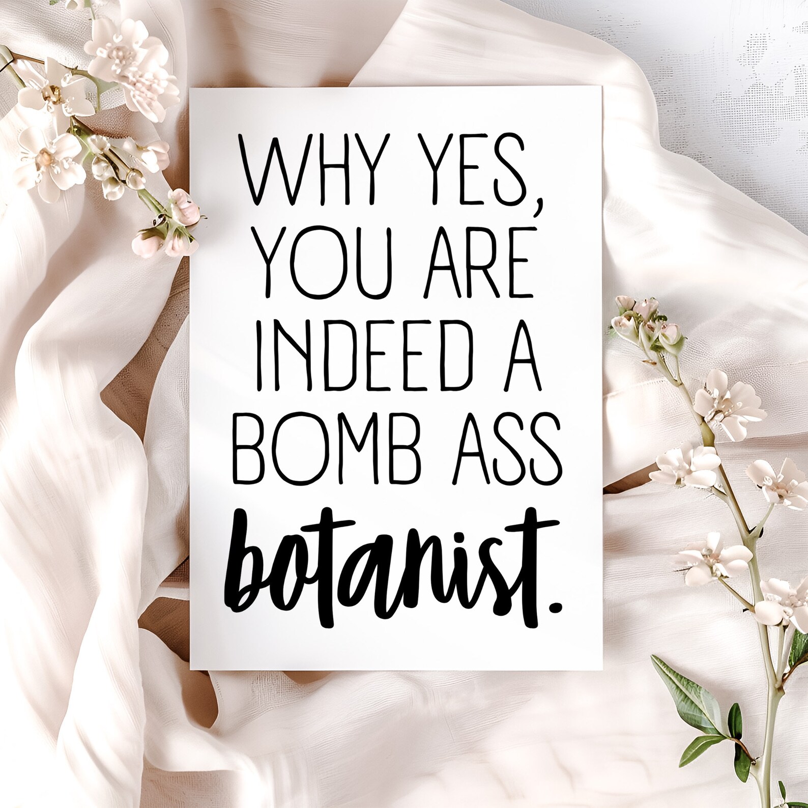Botanist Gift, Card | Funny Botanist Thank You Appreciation Present ...