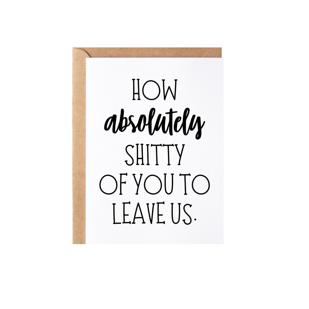 Coworker Leaving Card | Congrats New Job Colleague Goodbye Present ...