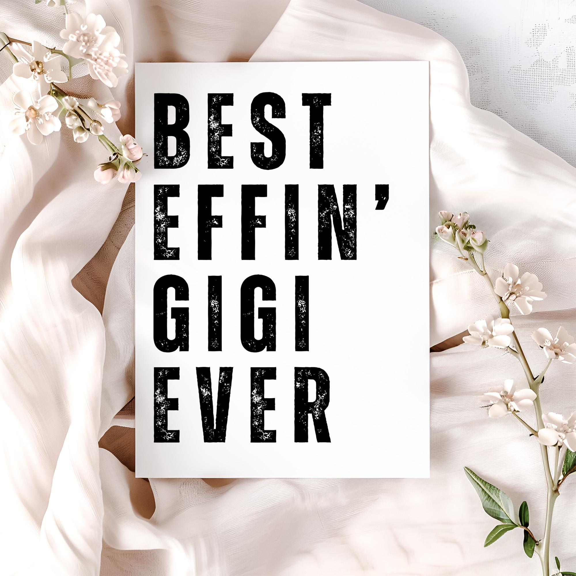 Gigi Birthday Card | Funny Best Gigi Ever Present Idea, Gigi Christmas ...