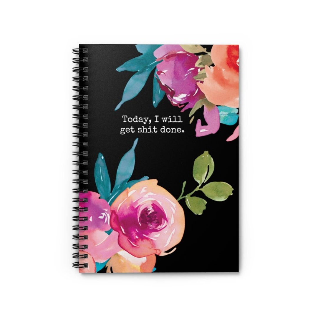 College Ruled Spiral Notebook Gift for Writer Office Supplies for Women ...