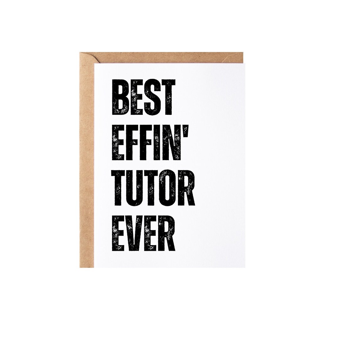 Tutor Gift, Card | Thank You Tutor From Student Gift Idea, Tutor ...