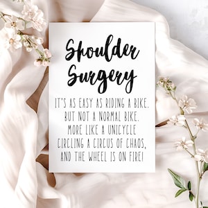 Shoulder Surgery Card, Shoulder Surgery Recovery Gift Idea | Get Well ...