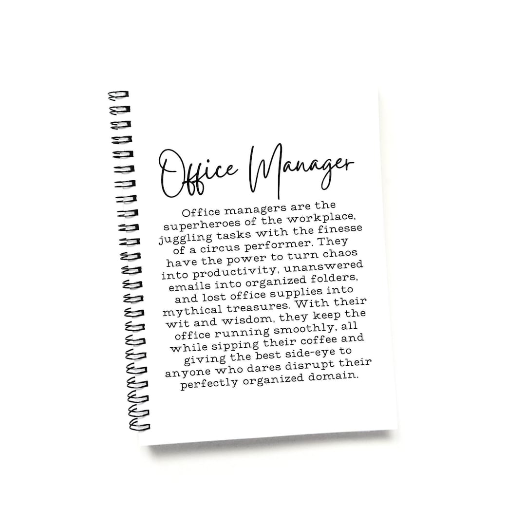 Office Manager Gift Idea for Men and Women | Funny Staff Management ...