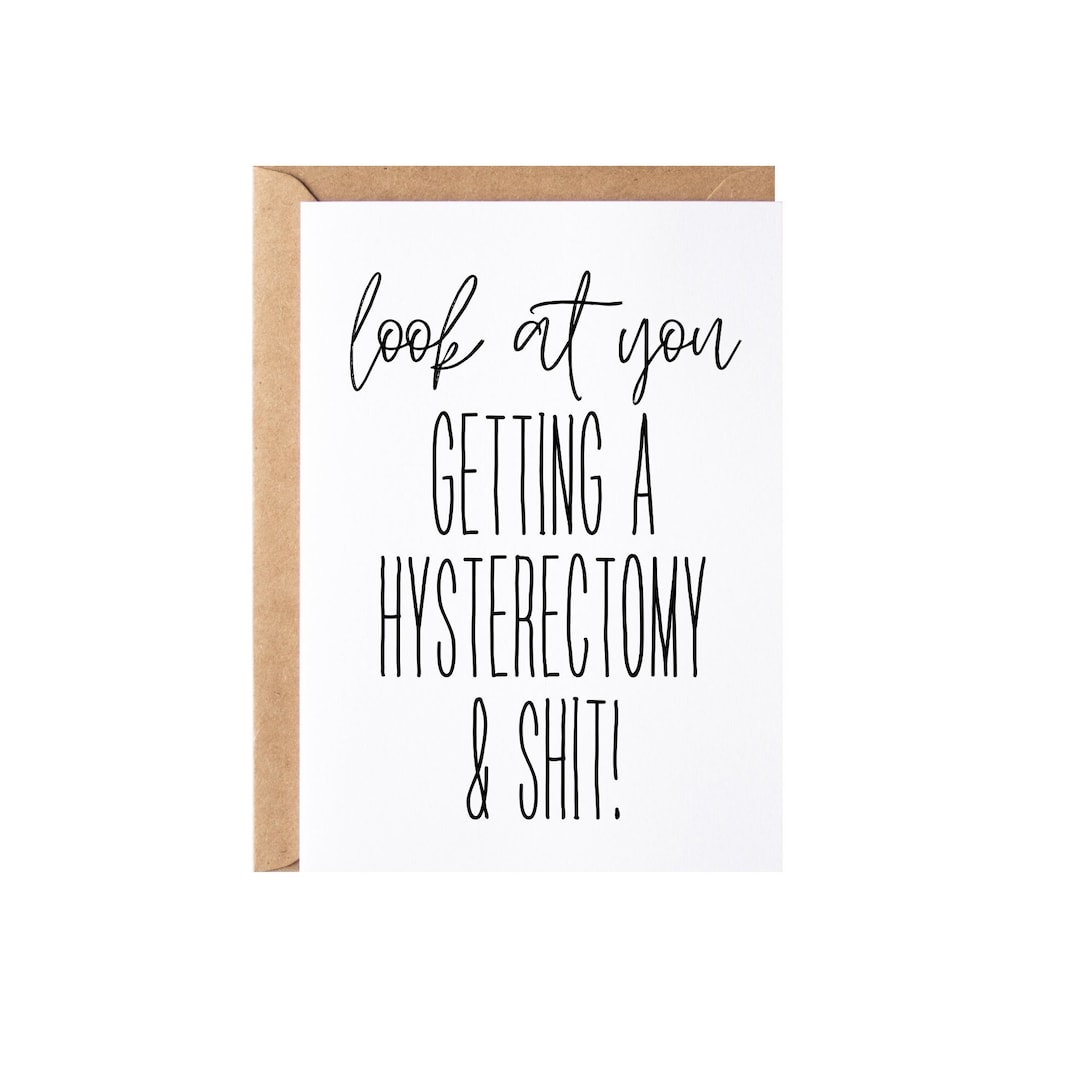 Hysterectomy Gift, Card | Funny Hysterectomy Surgery Recover Gift for ...