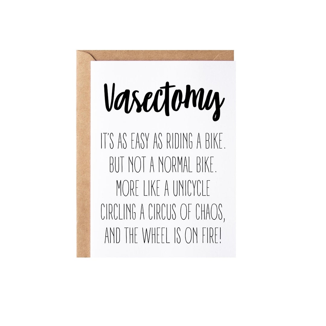 Vasectomy Gift for Him, Funny Vasectomy Card | Feel Better Soon Present ...