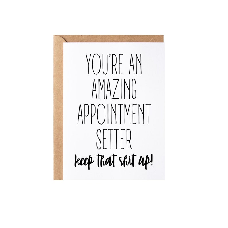 Appointment Setter Gift, Card | Funny Appointment Setter Appreciation ...