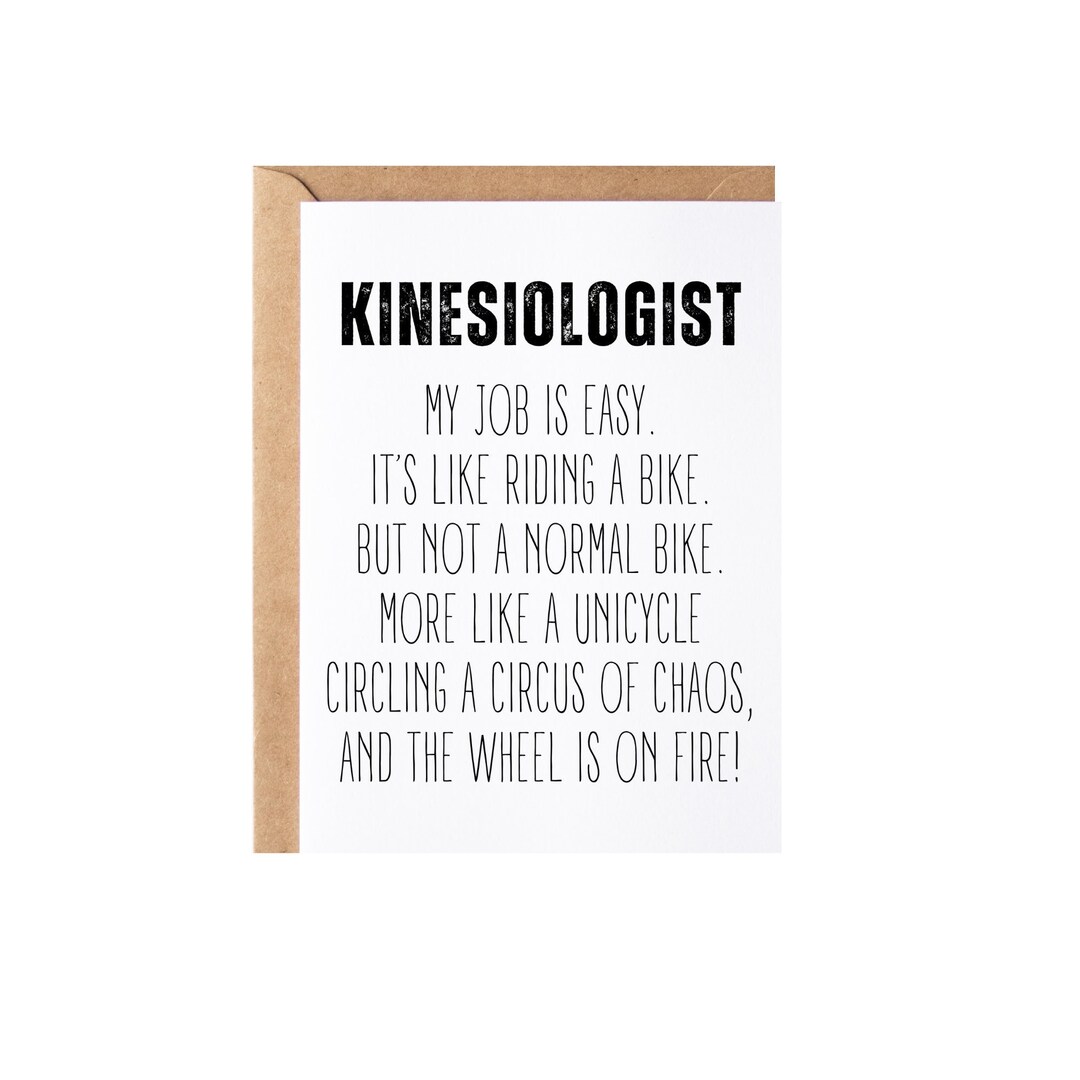 Kinesiologist Gift, Card | Congrats Kinesiology School Student ...