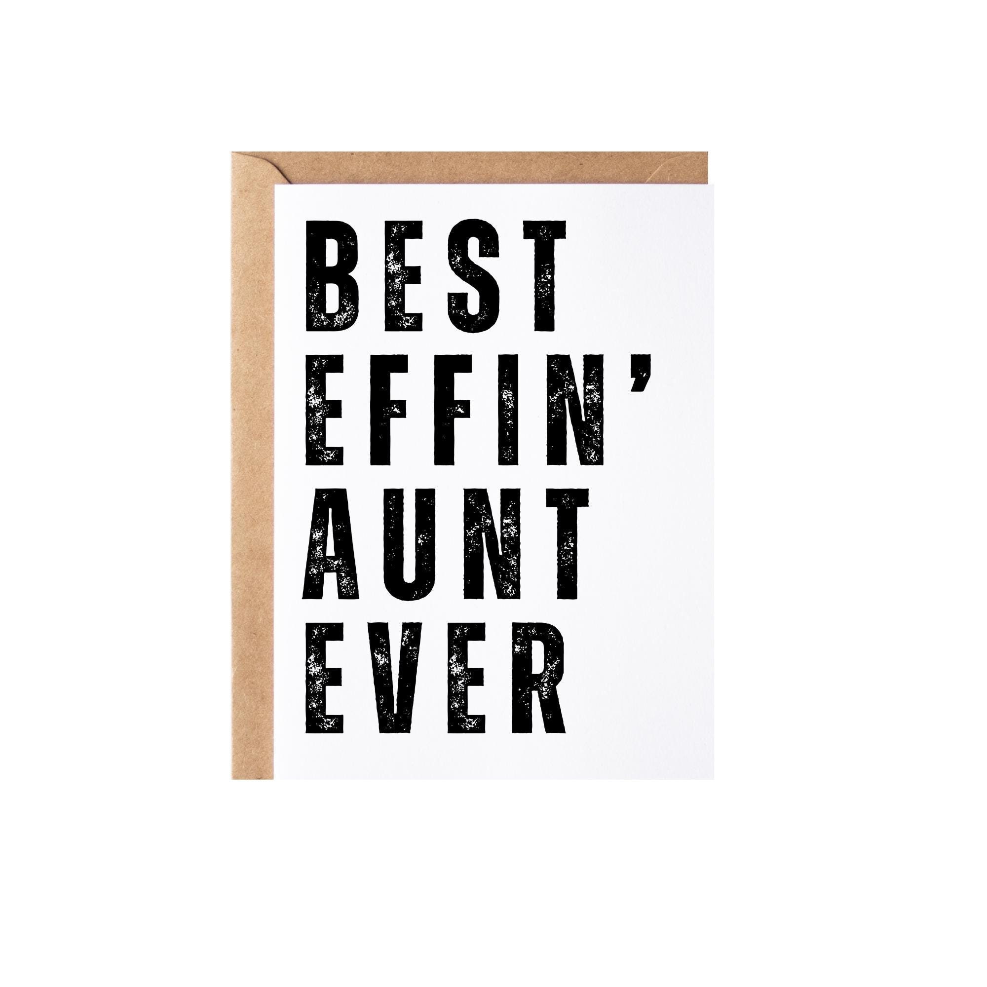 Aunt Birthday Card | Funny Best Aunt Ever Christmas Present Idea From ...
