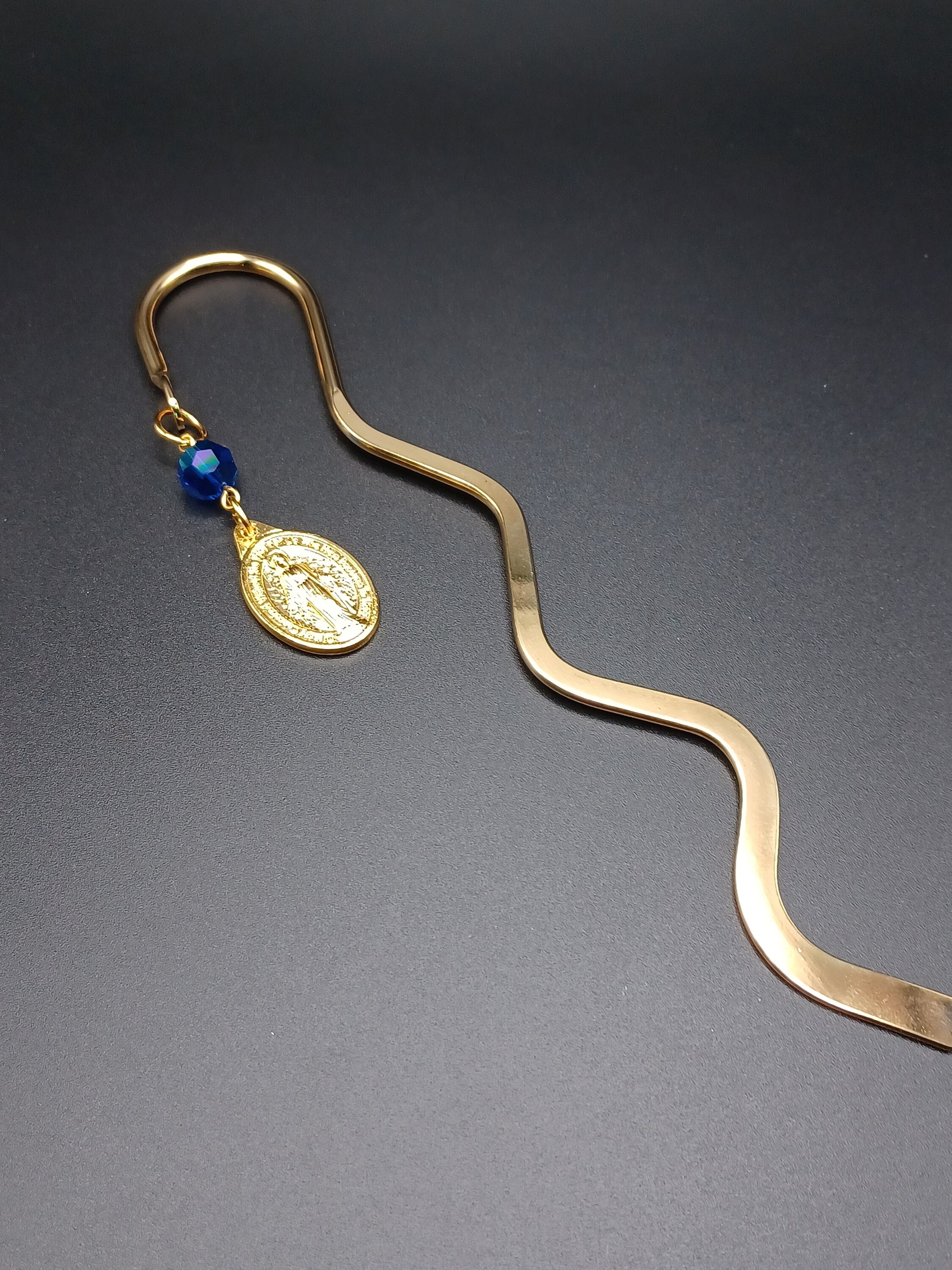 Gold Bookmark, Miraculous Medal, Jewelry Bookmark, Book Accessories for ...