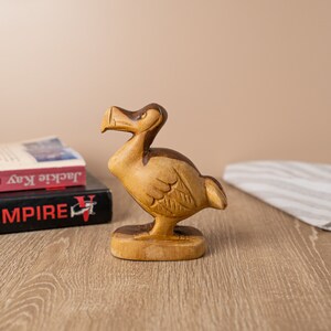 Dodo Bird 4 Inch / 10cm , Wood Statue, Wood Carving, Figurine, Home ...
