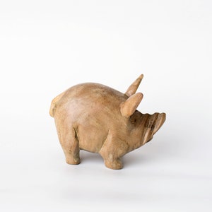 Pig Fat 3.5 Inch / 8.89 Cm, Hand Carved Statue, Wood Carving, Unique ...