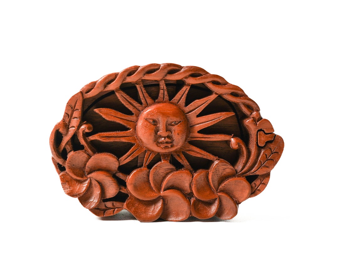 Wooden Sun Box 5 Inch / 12 Cm, Puzzle Box, Secret Box, Gift for Her ...