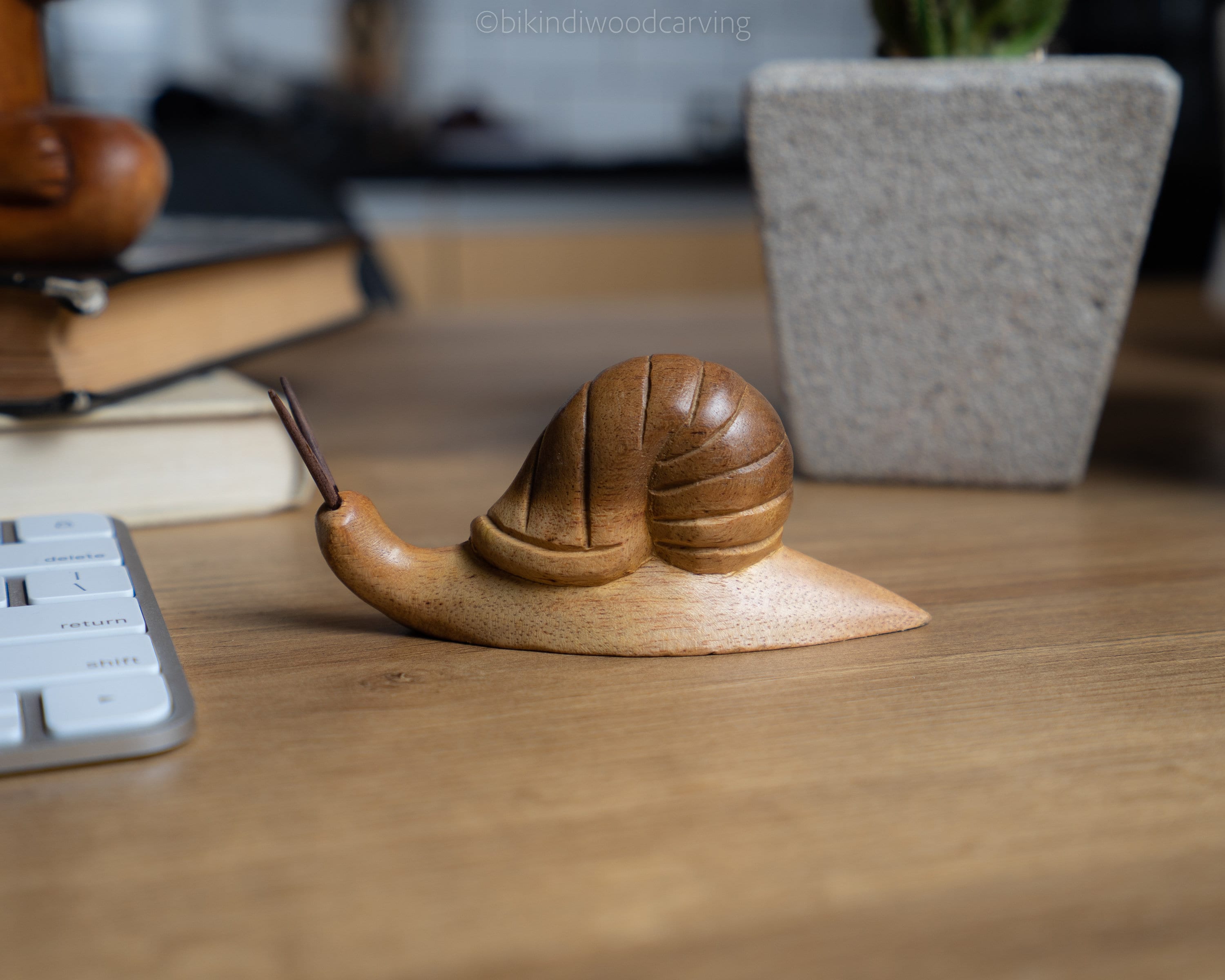 Snail Wooden Carving 2 Inch / 5 Cm Snail Statue Snail - Etsy